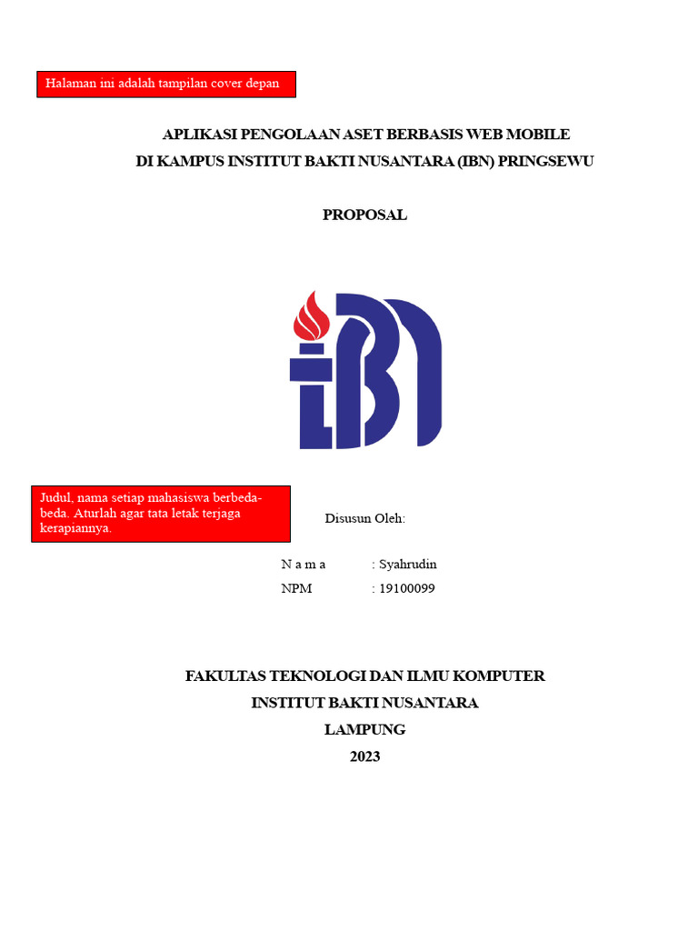 Proposal Udin Bab 1 N 2 Fiks New | PDF