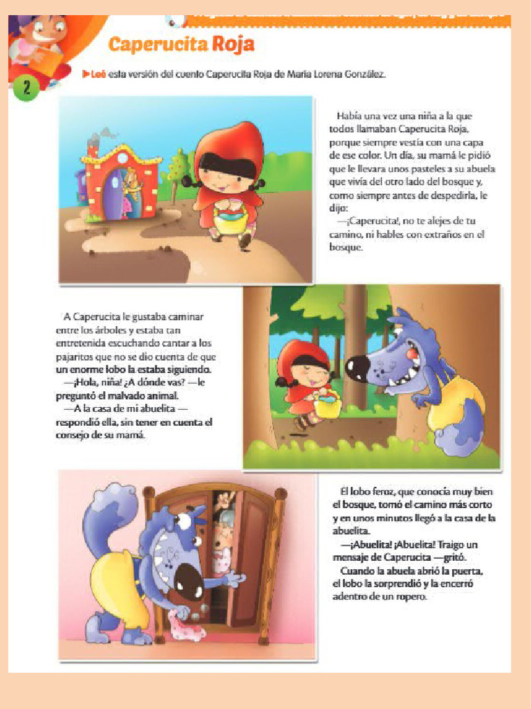 Cuento Caperucita Roja | PDF