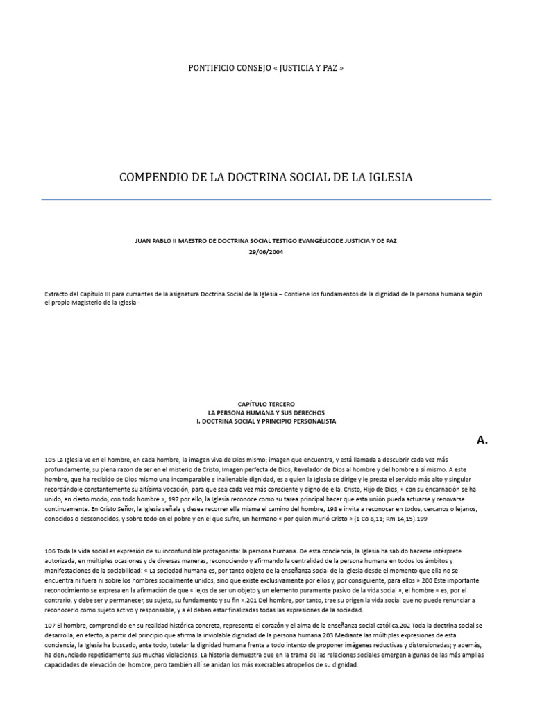 Compendio Cap Iii Persona Humana | PDF | Pecado | Verdad