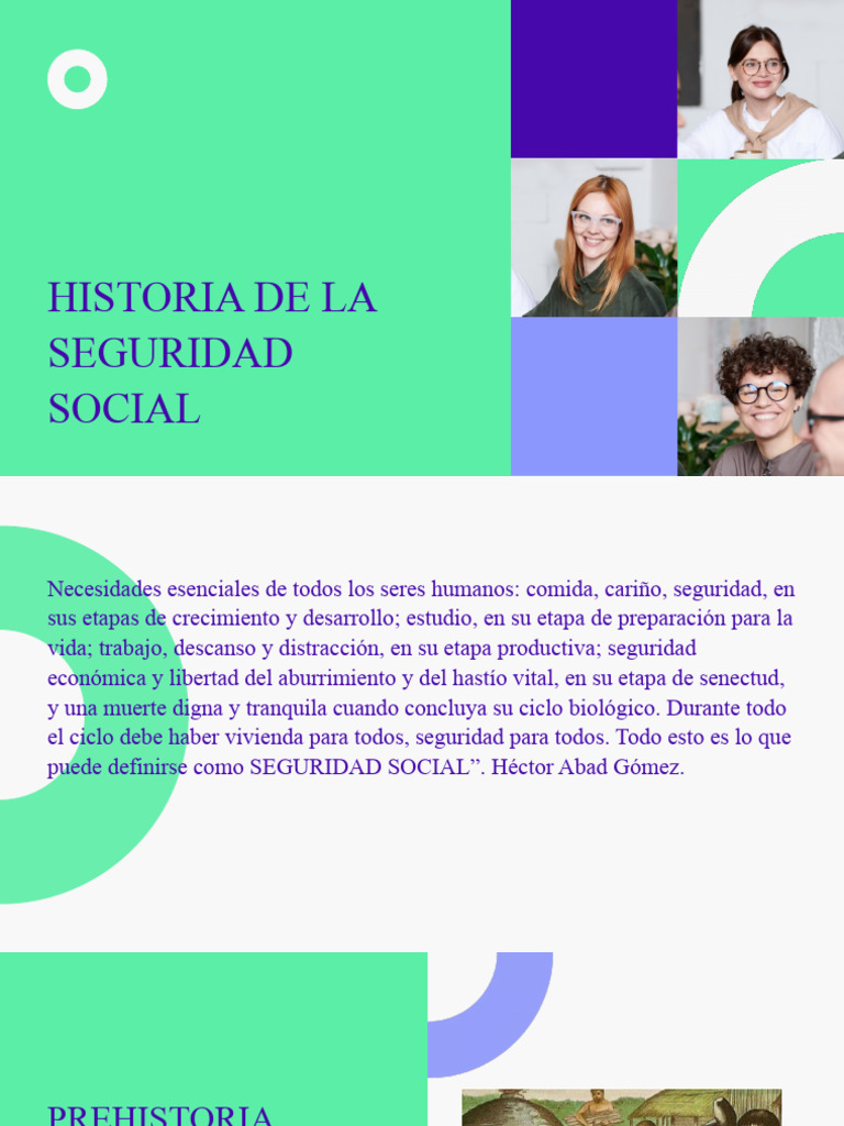 Historia Seguridad Social | PDF | Bienestar | Sociedad
