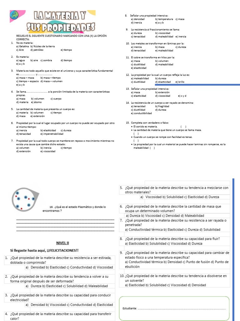 Propiedades de La Materia | PDF | Masa | Importar