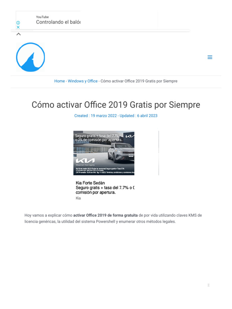Activar Office 2019 Gratis y Fácil | PDF | Microsoft Office ...