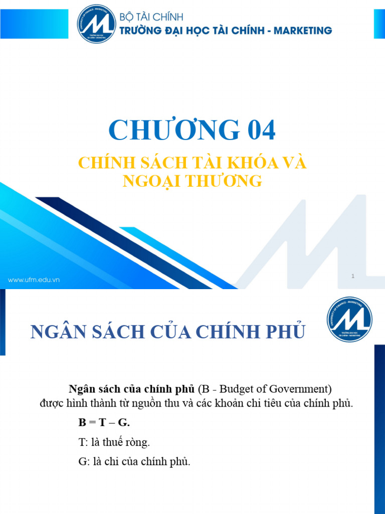 Chuong 04 - Chinh Sach Tai Khoa Va Ngoai Thuong | PDF