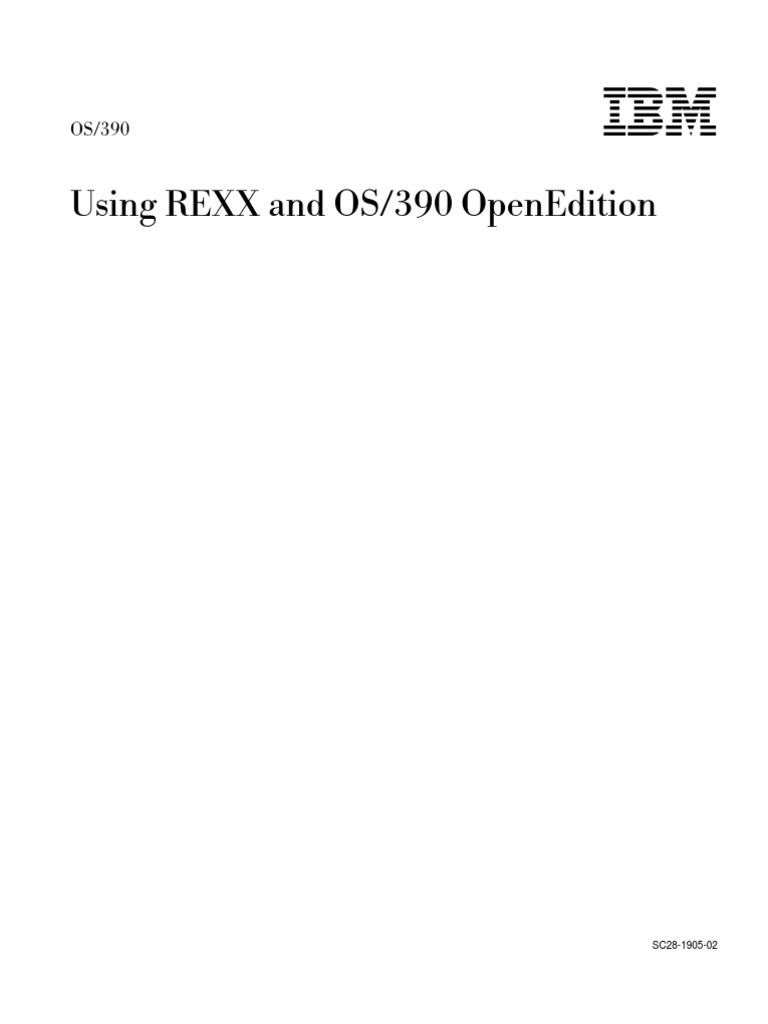 Rexx Open Ed | PDF | Operating System | Command Line Interface