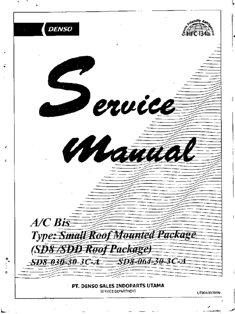 Denso Service Manual SD 8 | PDF