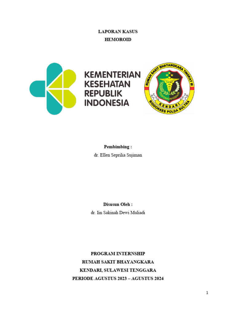 LAPSUS Hemoroid DR - Sakinah | PDF
