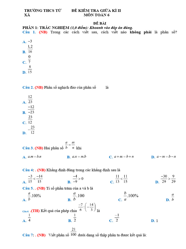 Trư NG THCS T Xã | PDF