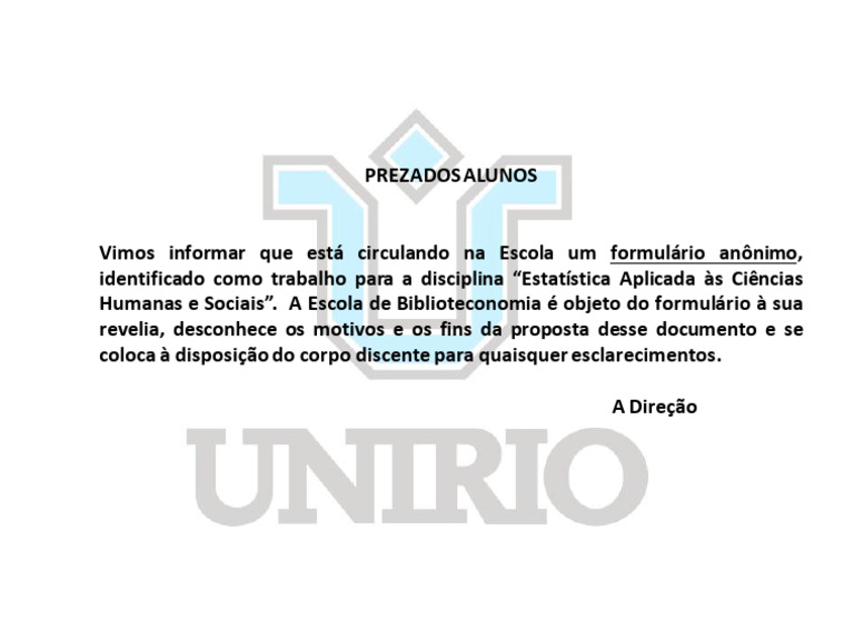 Prezados Alunos | PDF