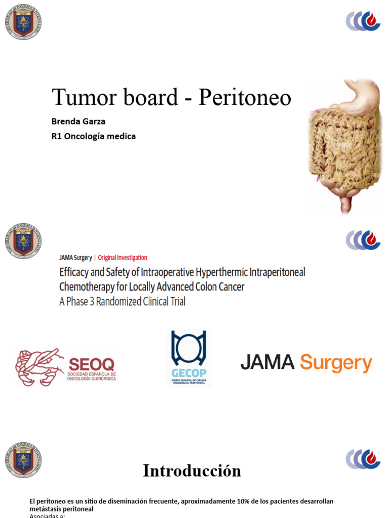 HIPECT4: Quimioterapia en Cáncer Colorrectal | PDF | Cáncer | Metástasis