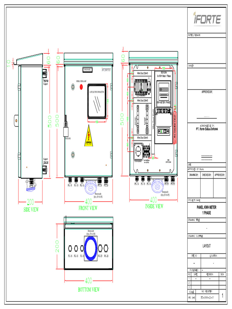 DESAIN PANEL KWH ACPDB 1P+VULCAN tenant tower | PDF