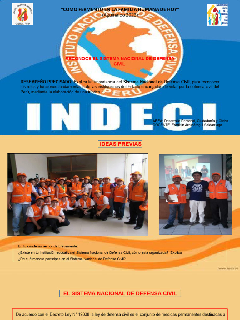 Reconoce El Sistema Nacional de Defensa Civil | PDF