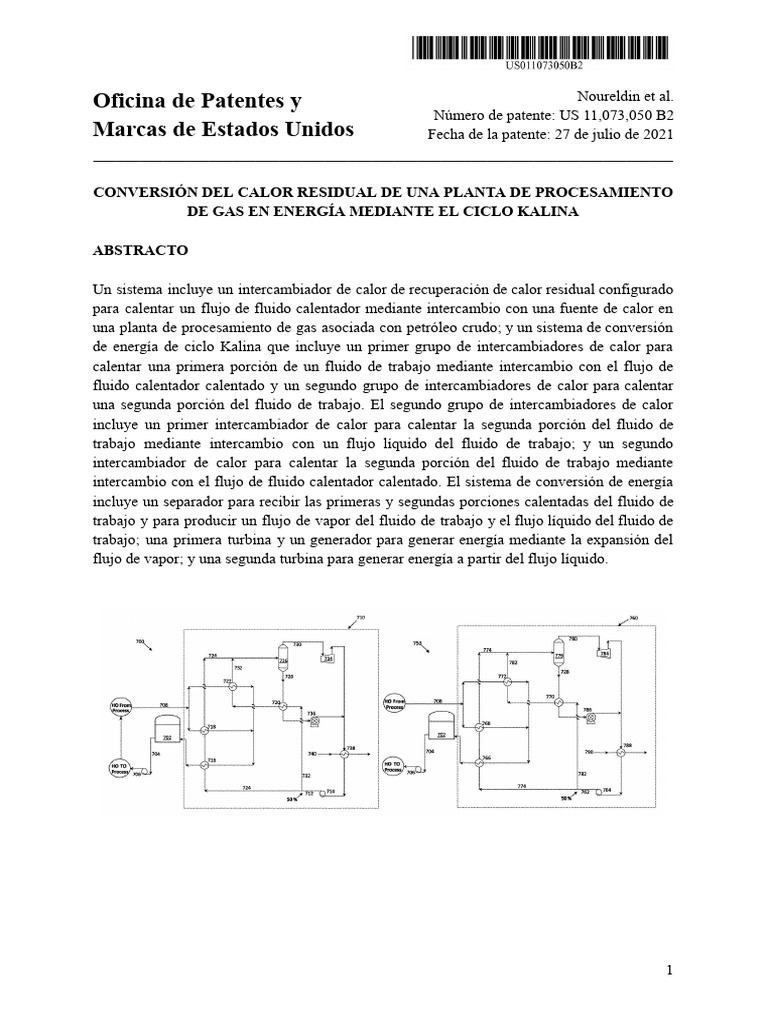 Conversión de Calor Residual con Ciclo Kalina | PDF | Refrigeración ...
