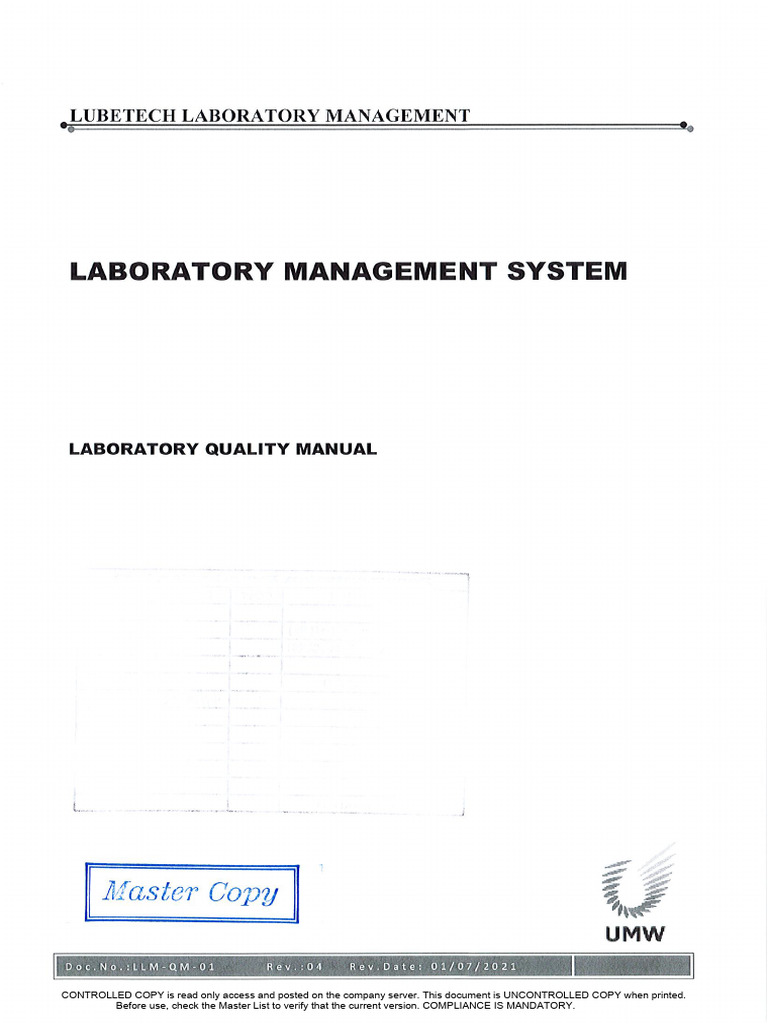 Testing - LLM-QM-01 QM REV 04 | PDF