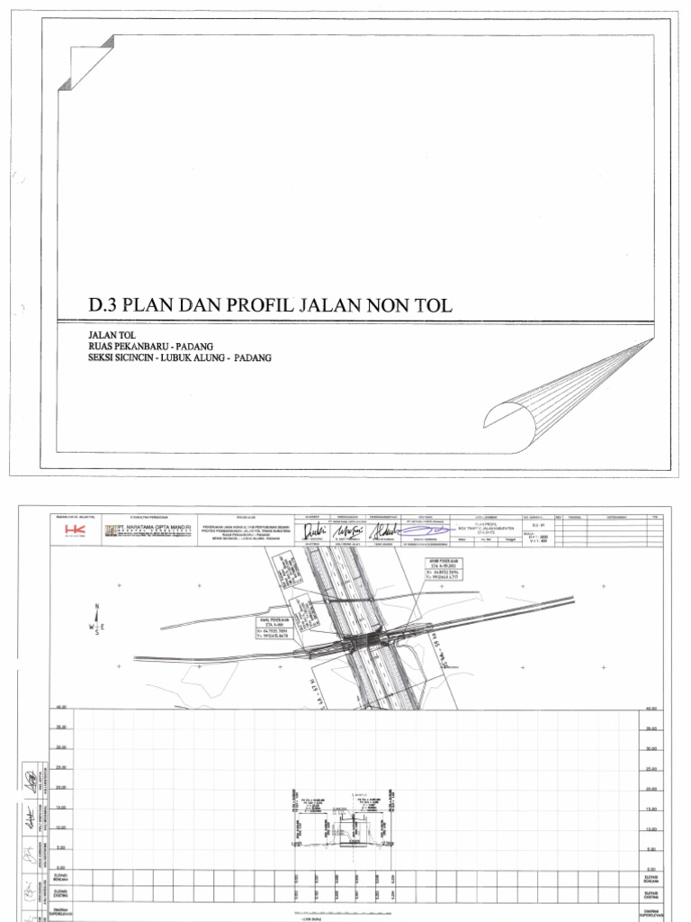 D.3 Plan Dan Profil Jalan Non Tol | PDF