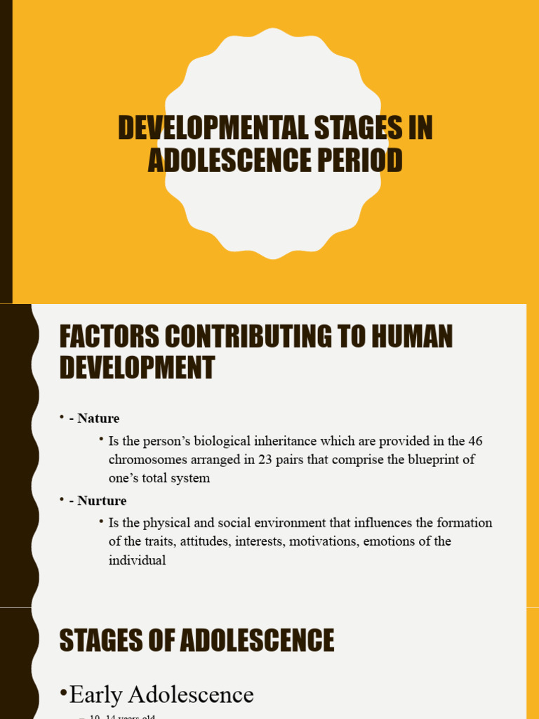 Lesson 3 Developmental Stages | Download Free PDF | Adolescence ...