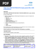 High-Dose Methotrexate Administration Guidelines | PDF | Intravenous ...