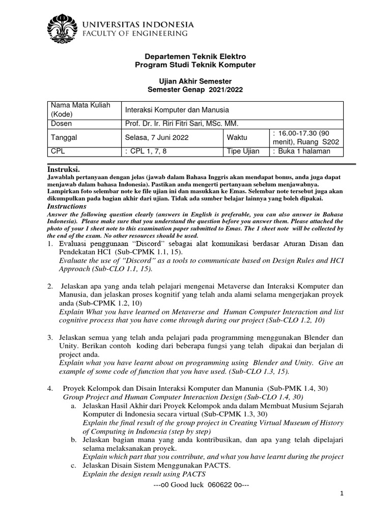 Rido Dwi Oktanto - UAS HCI | PDF