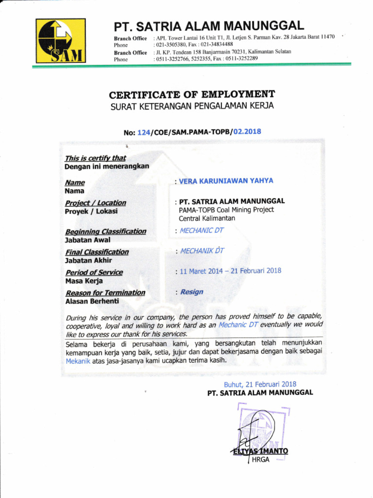 SRT Pengalaman | PDF