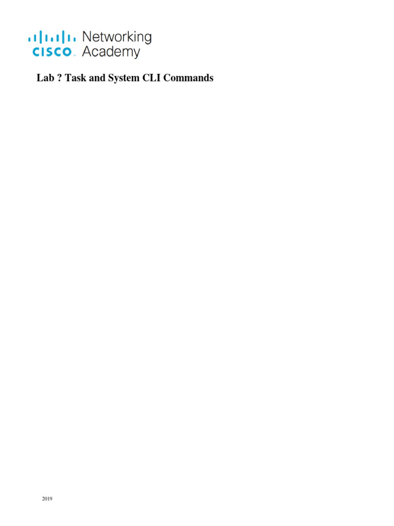 230 - 014-Wahyu Alif Ajir Nurdianto 11.4.4.2 Lab - Task and System Cli Commands | PDF | Command ...
