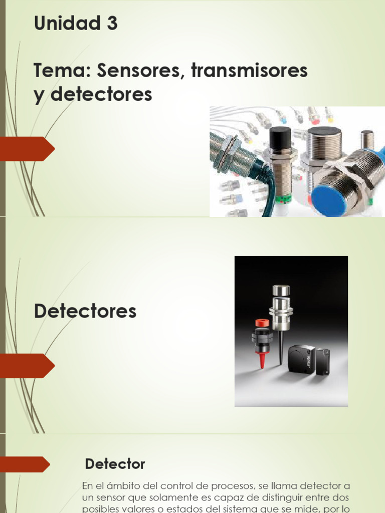 Unidad 1 Sensores y Transmisores | Descargar gratis PDF | Sensor | Medida de presión
