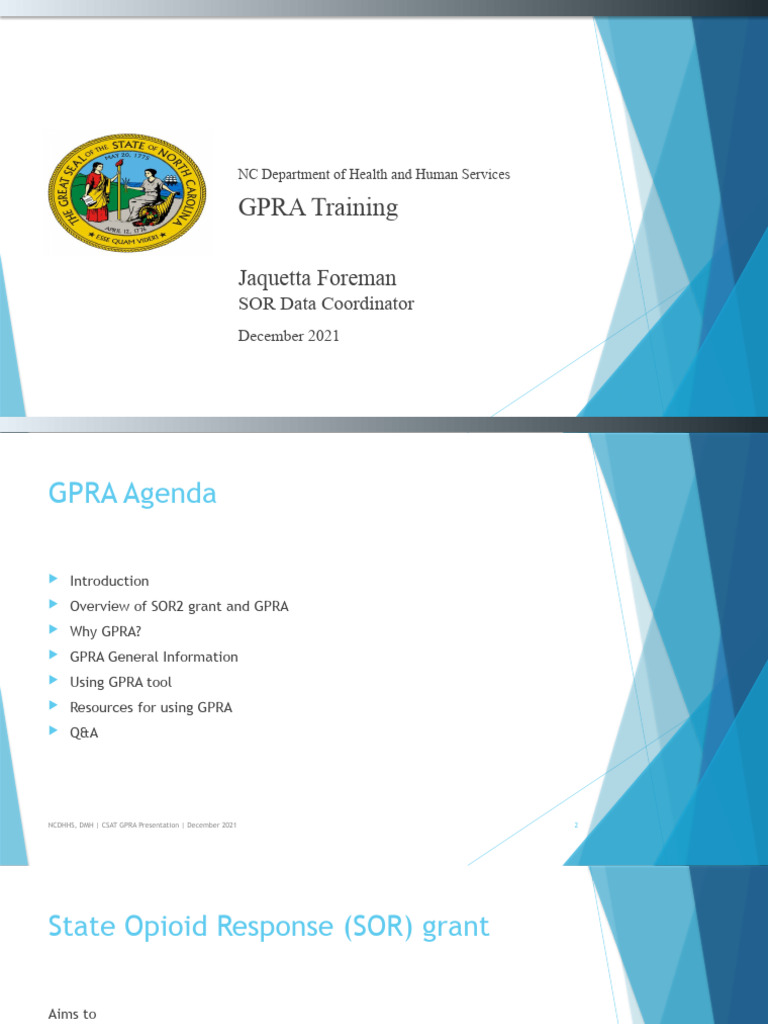 CSAT GPRA Presentation December 2021 | PDF | Clinical Medicine | Medicine