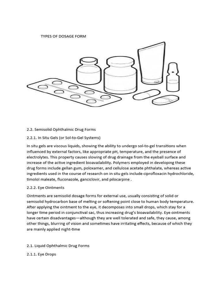 Types of Dosage Form | PDF | Topical Medication | Implant (Medicine)