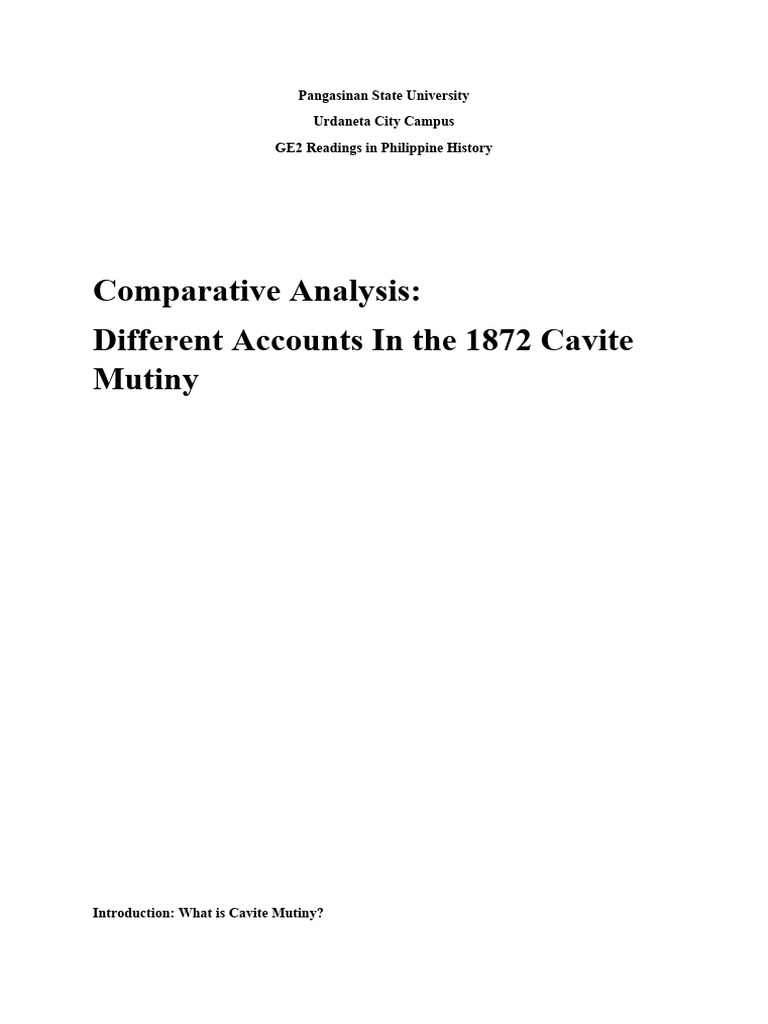 RPH COMPARATIVE ANALYSIS | PDF | Philippines | Spanish East Indies