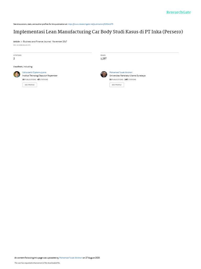 Implementasi Lean | PDF
