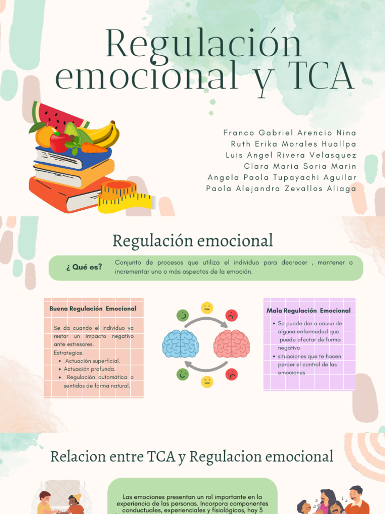 Regulacion Emocional y TCA | Descargar gratis PDF | Las emociones ...