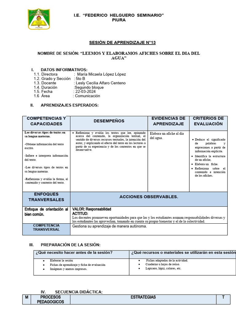 Sesión 7 | PDF | Póster | Agua