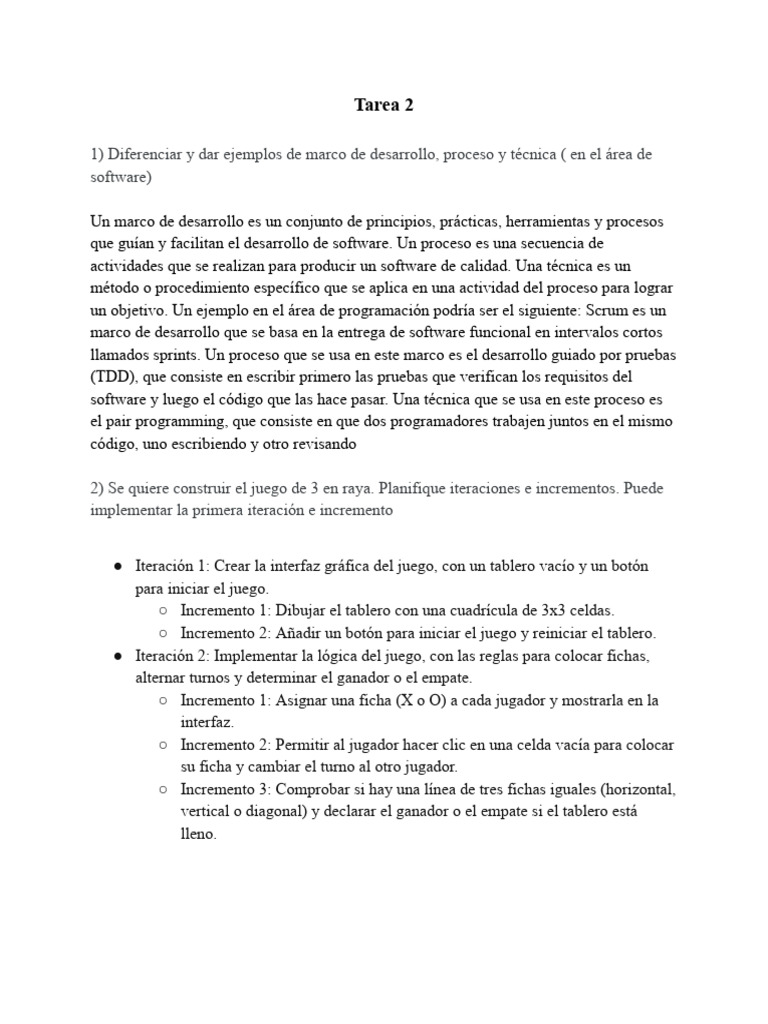 Desarrollo de Software: Marcos y Ejemplos | PDF | Software | Desarrollo ...