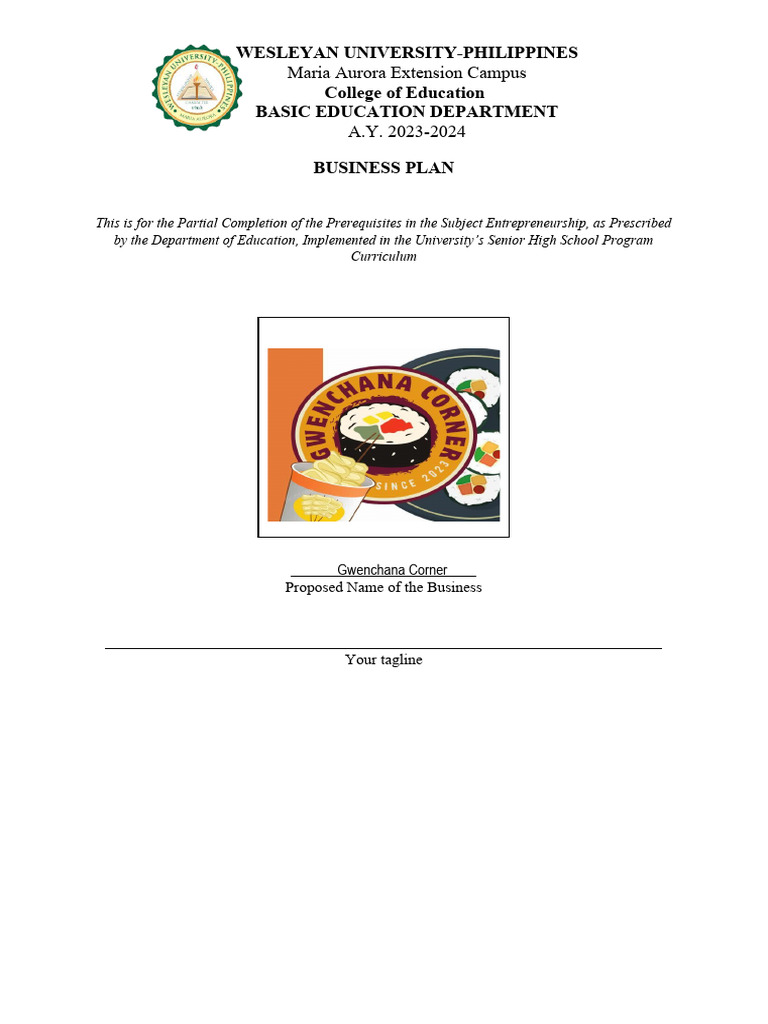 BUSINESS PLAN Hindi Na Siya Template | PDF | Brand | Target Audience