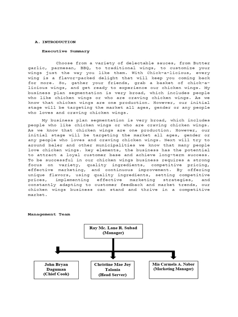 Chick-a-Licious Chicken Wings Plan | PDF | Hygiene | Cooking