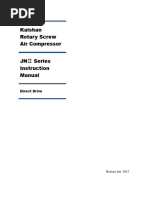Screw Air Compressor Manual | PDF | Valve | Belt (Mechanical)