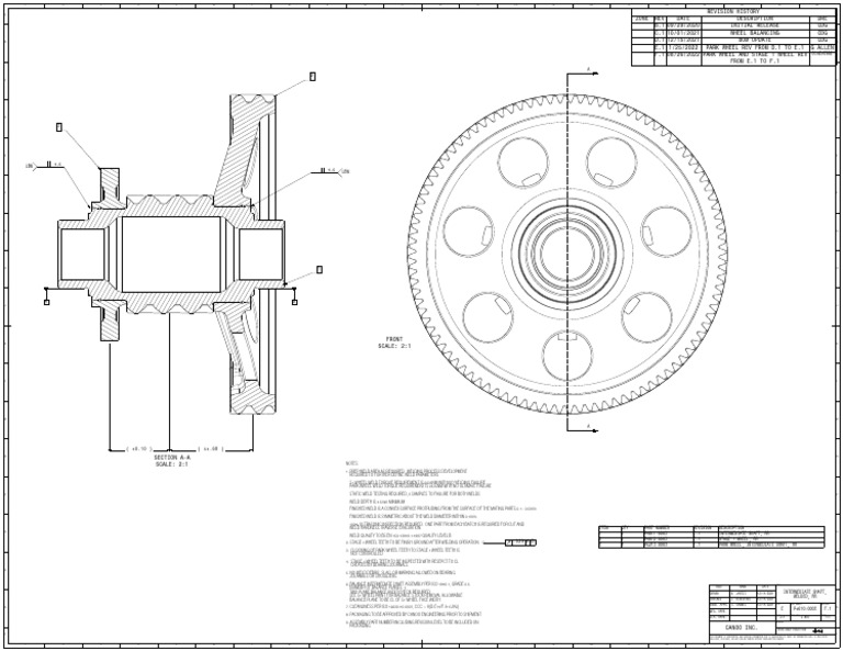 P4610-0003 F.1 INT SHAFT, WELDED, RR | PDF | Mechanical Engineering | Industrial Processes