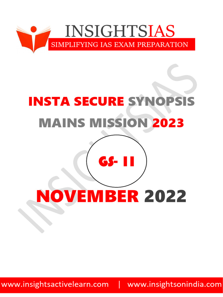 GS2 Final | PDF | Malnutrition | Government