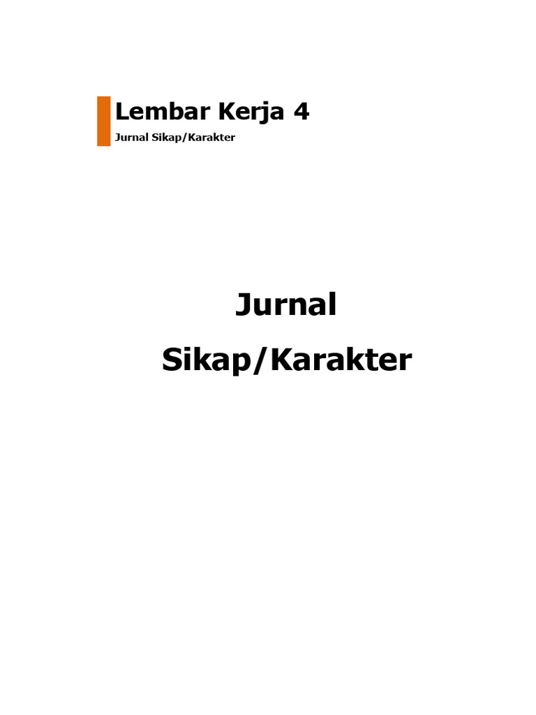 LKPD 4 JURNAL SIKAP Atau KARAKTER - SEKAR AYU - FIX | PDF