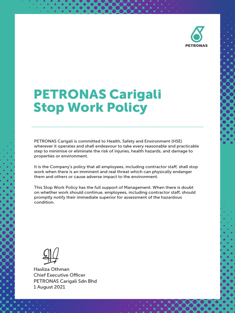 03 PCSB Stop Work Policy - Aug 2021 | PDF