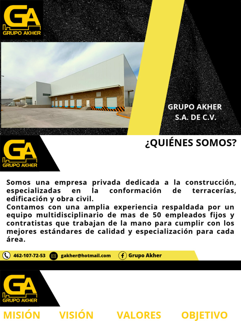 Grupo Akher: Construcción y Servicios | PDF | México | Ingeniería