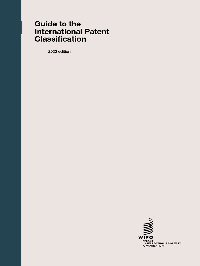 Wipo Guide Ipc 2022 en Guide To The International Patent Classification ...