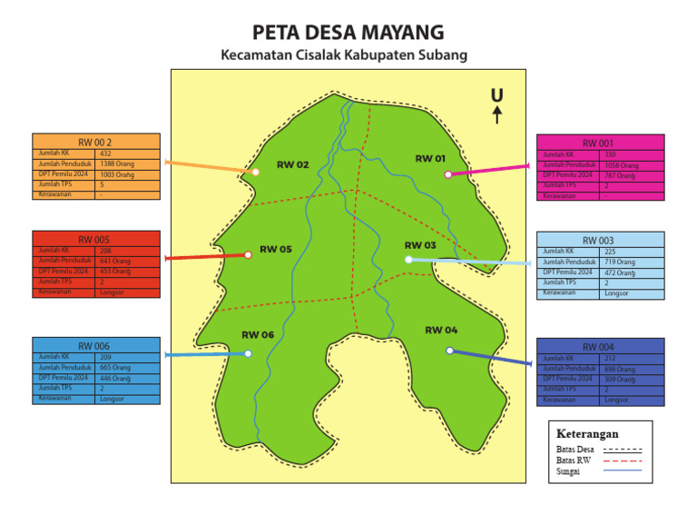 Peta Desa Mayang-1 | PDF