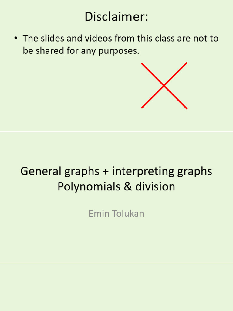 7 General Graphs, Interpreting Graphs and Polynomials 1 | PDF | Partial Differential Equation ...