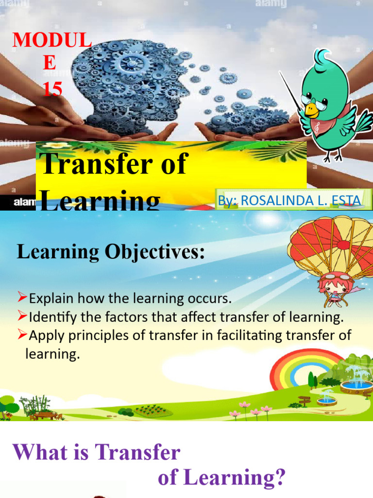 Transfer of Learning | PDF | Learning | Human Communication