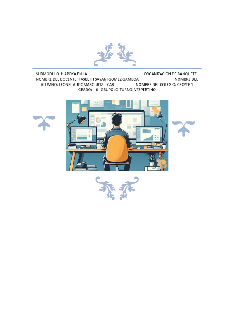 SUBMODULO 1 Leonel Banquete Ficha Portada | PDF | Crecimiento personal y profesional