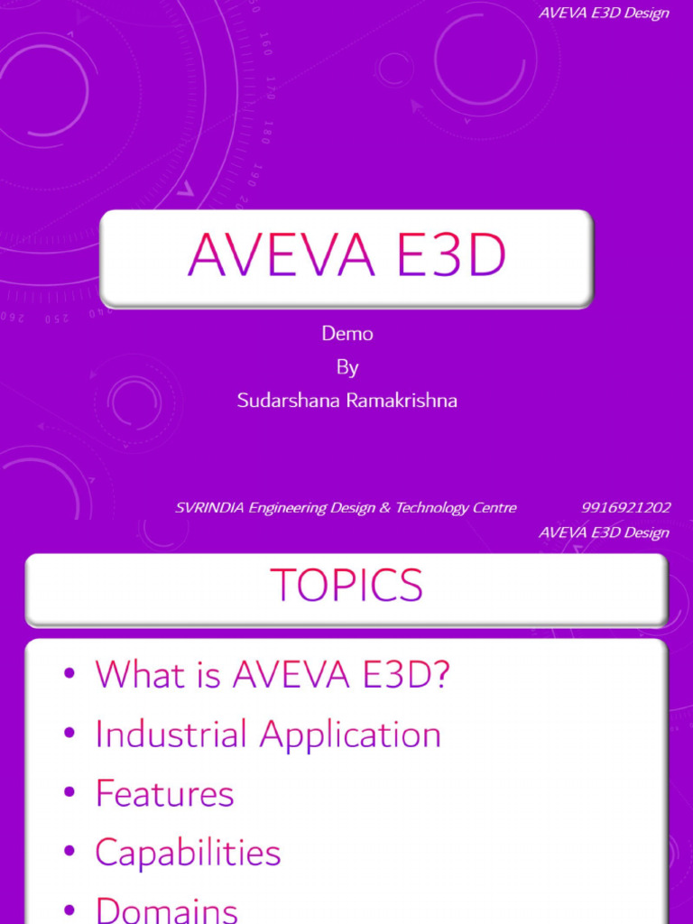 Svrindia Aveva E3d - Demo | PDF
