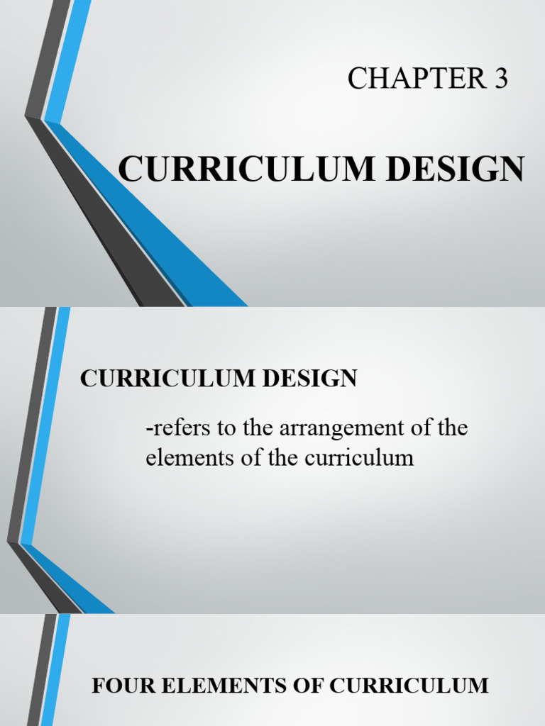 Curriculum Design CSP | PDF