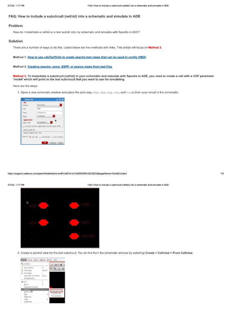 How To Input Spice File | PDF
