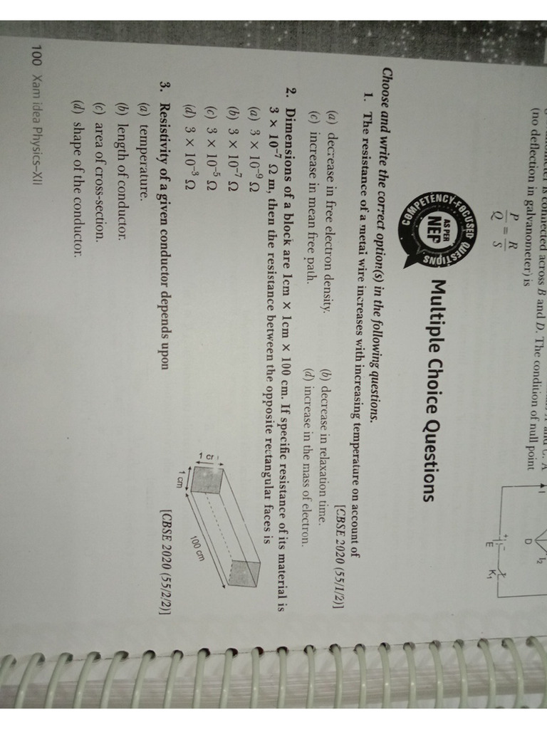Chapter - Current Electricity | PDF