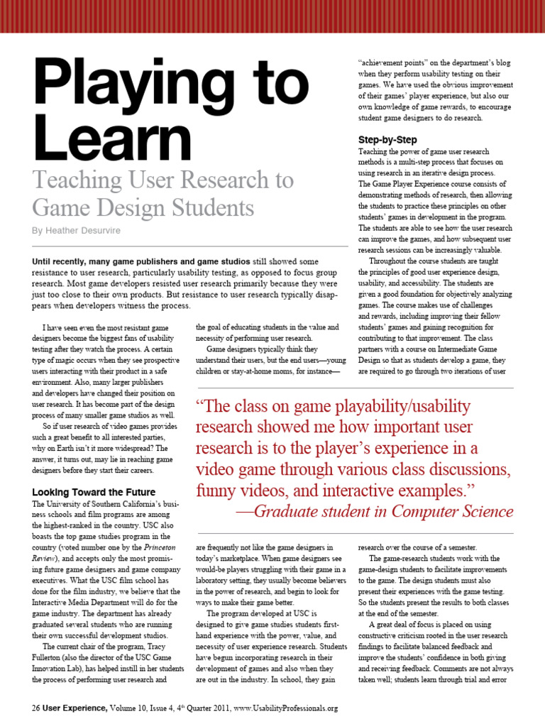 Playto Learn | PDF | Usability | Cognition