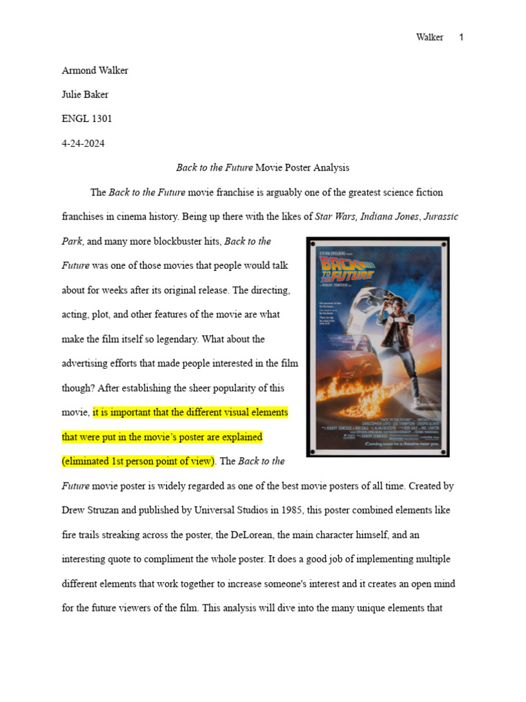 Revision of Final Essay 2 Movie Poster 1 | PDF | Games & Activities